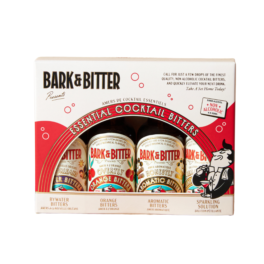 Bark & Bitter Essential Cocktail Bitters Sampler Kit (Non-Alcoholic ...