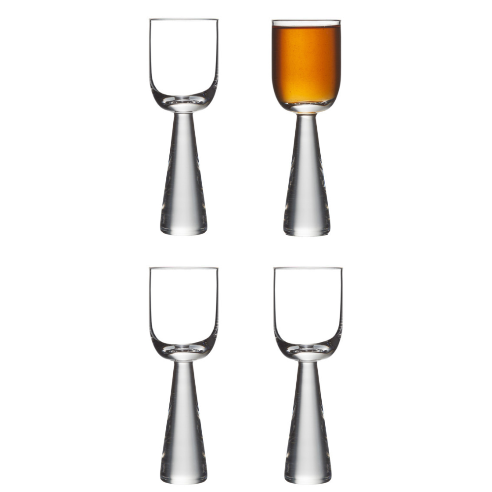 Pyramid Shot Glasses - Clear (40mL) | Cocktail Emporium
