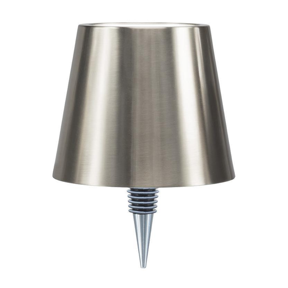 LED Bottle Stopper Light (Matte Silver) | Cocktail Emporium