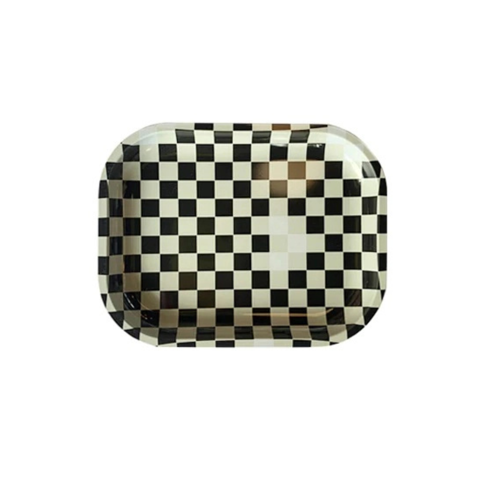 Black & White Checker Tray | Cocktail Emporium