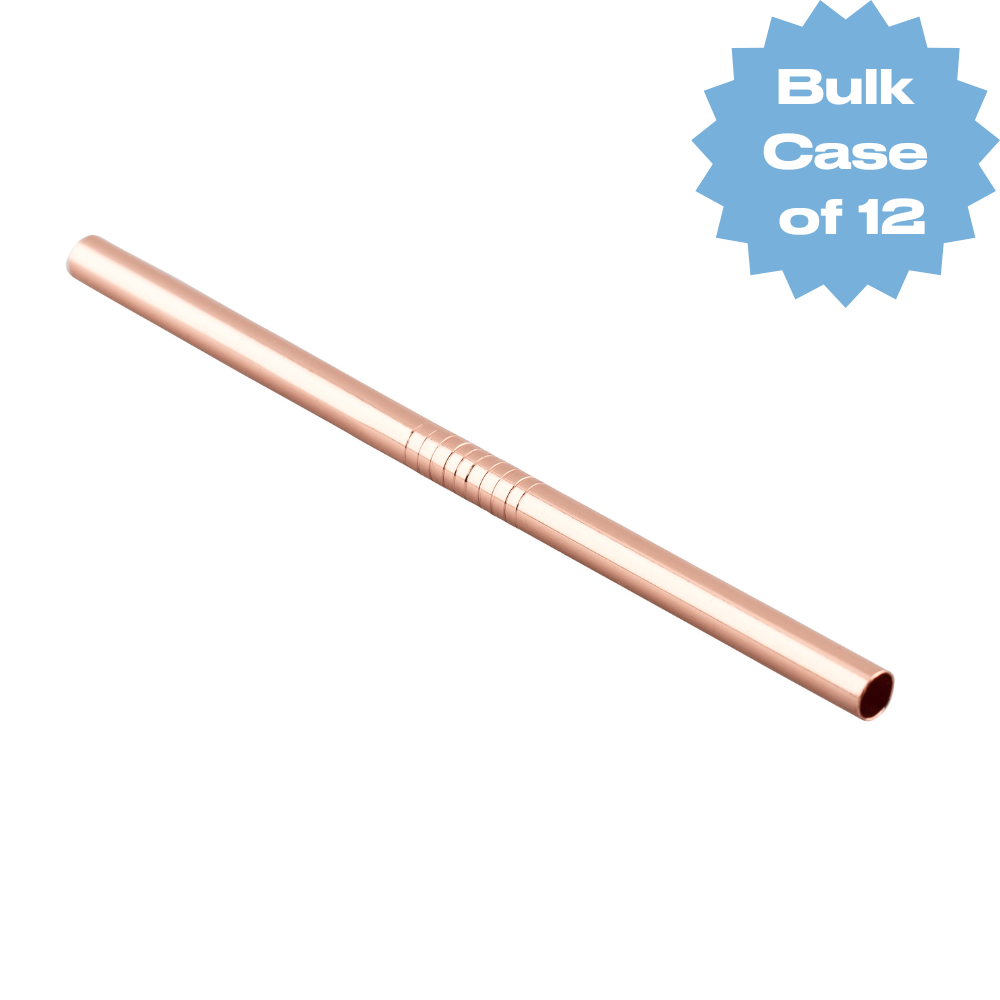 Bulk Copper Straws - Short (Case of 12) | Cocktail Emporium