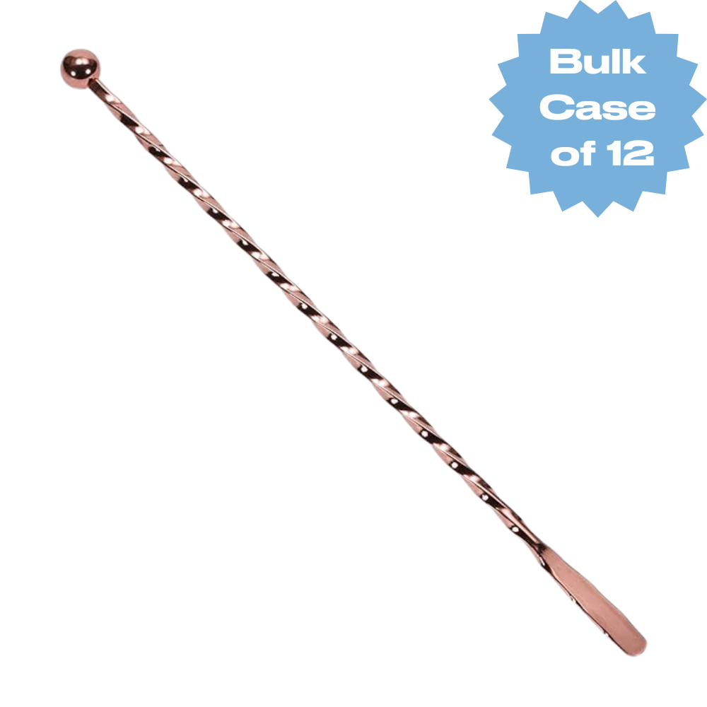 Bulk Copper Twisted Stir Stick (Case of 12) | Cocktail Emporium