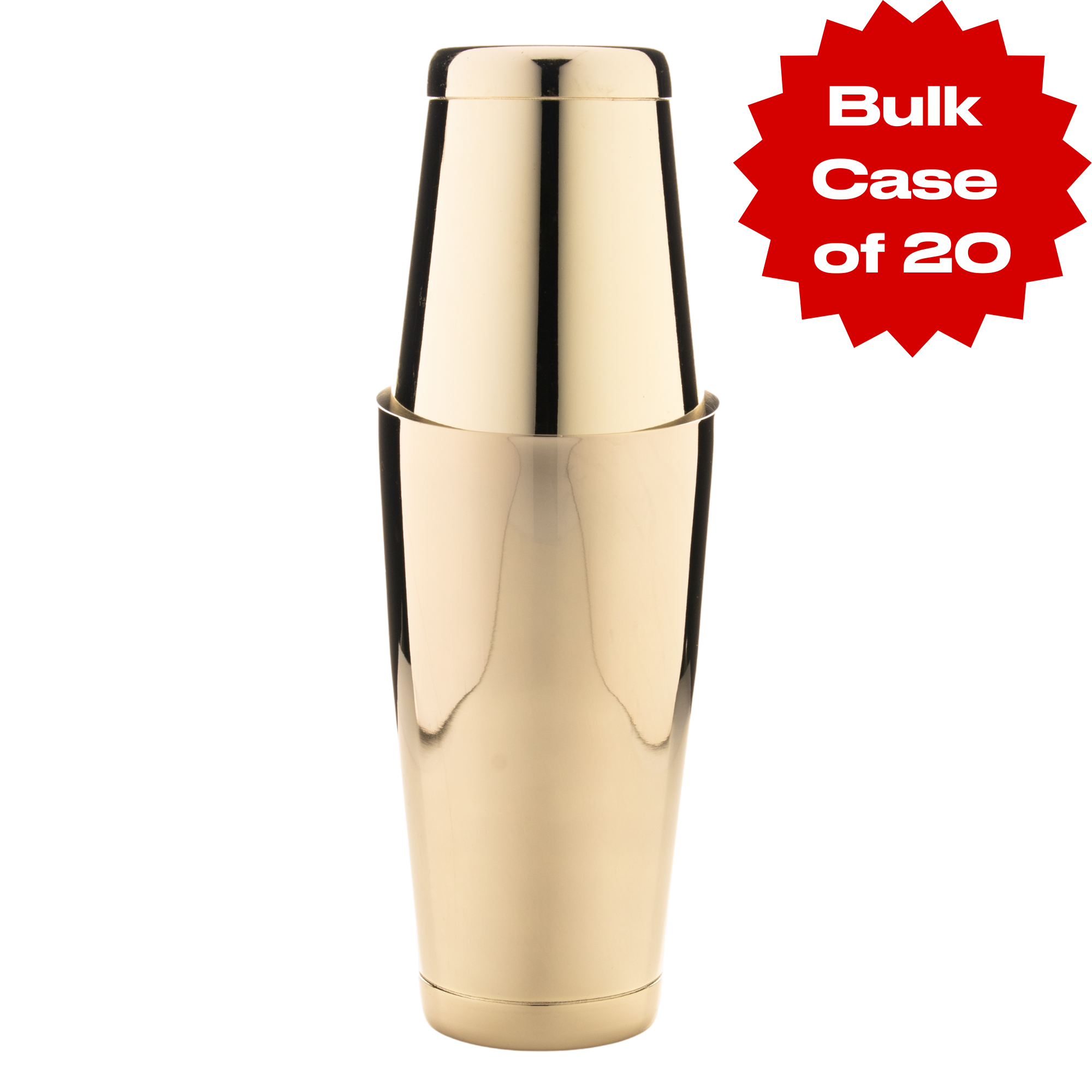 Bulk Gold Boston Shaker (Case of 20) | Cocktail Emporium