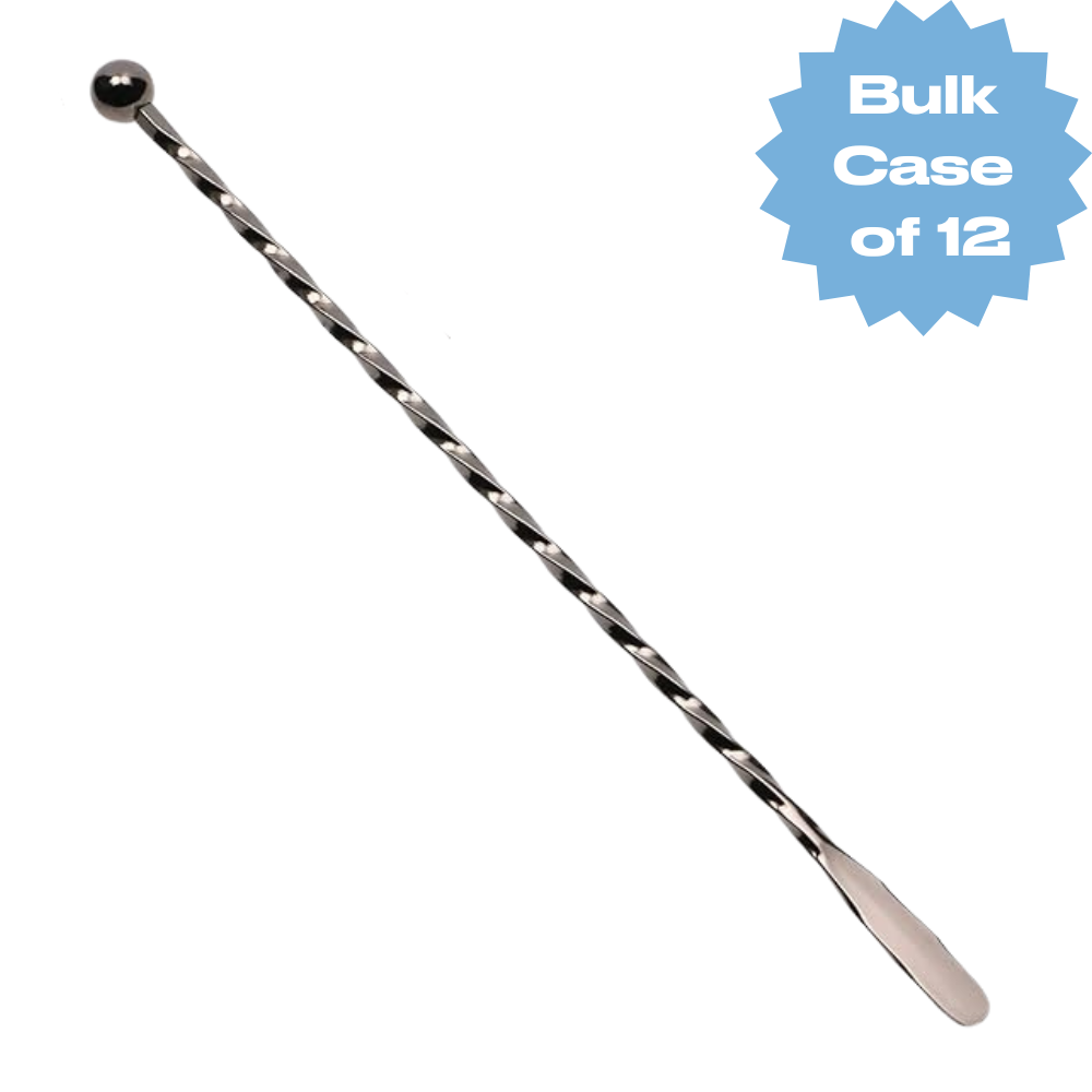 Bulk Gunmetal Twisted Stir Stick (Case of 12) | Cocktail Emporium