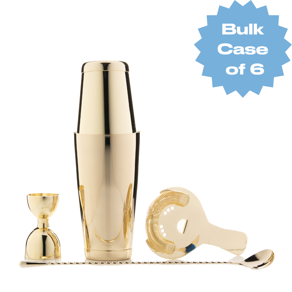 Bulk Premium Bar Set - Gold (Case of 6) | Cocktail Emporium