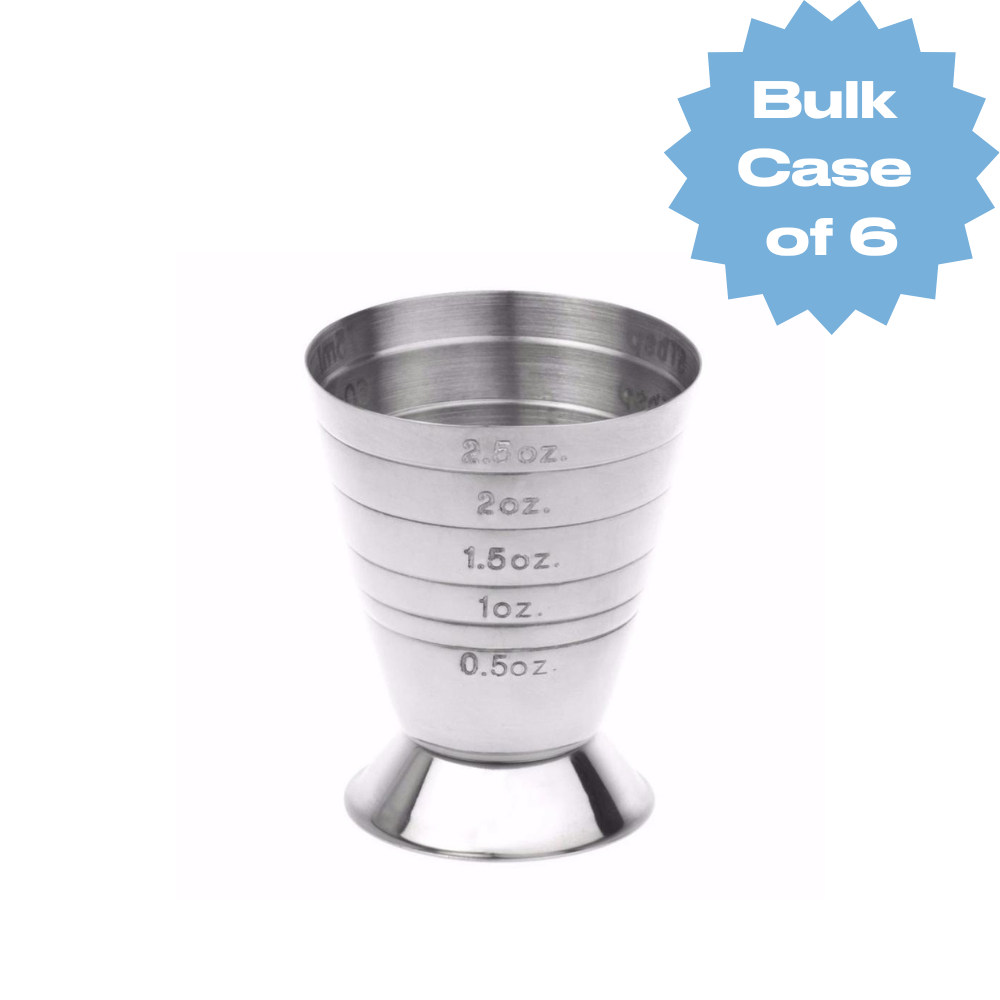 Bulk Stainless Steel Multi-Level Jigger (Case of 6) | Cocktail Emporium