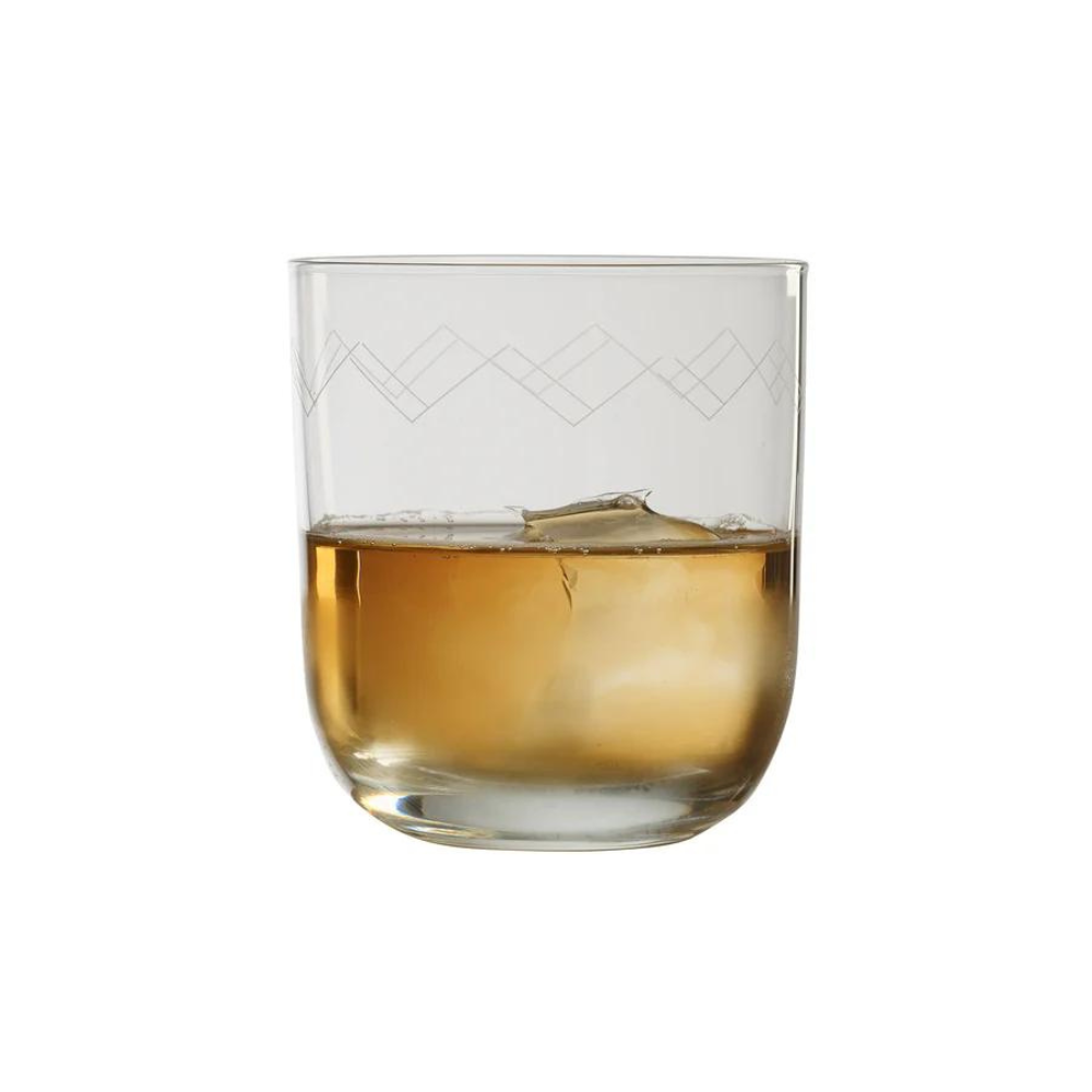 Calabrese ZigZag Old-Fashioned Glass | Cocktail Emporium