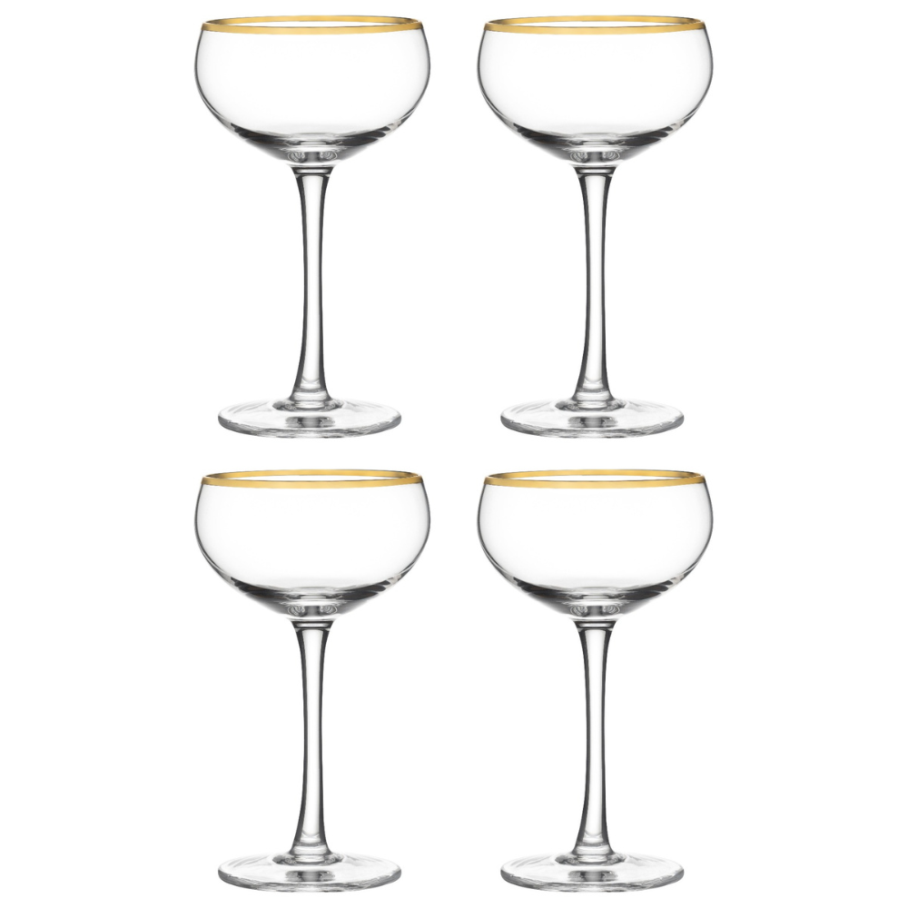 Cleo Gold Rim Coupe | Cocktail Emporium
