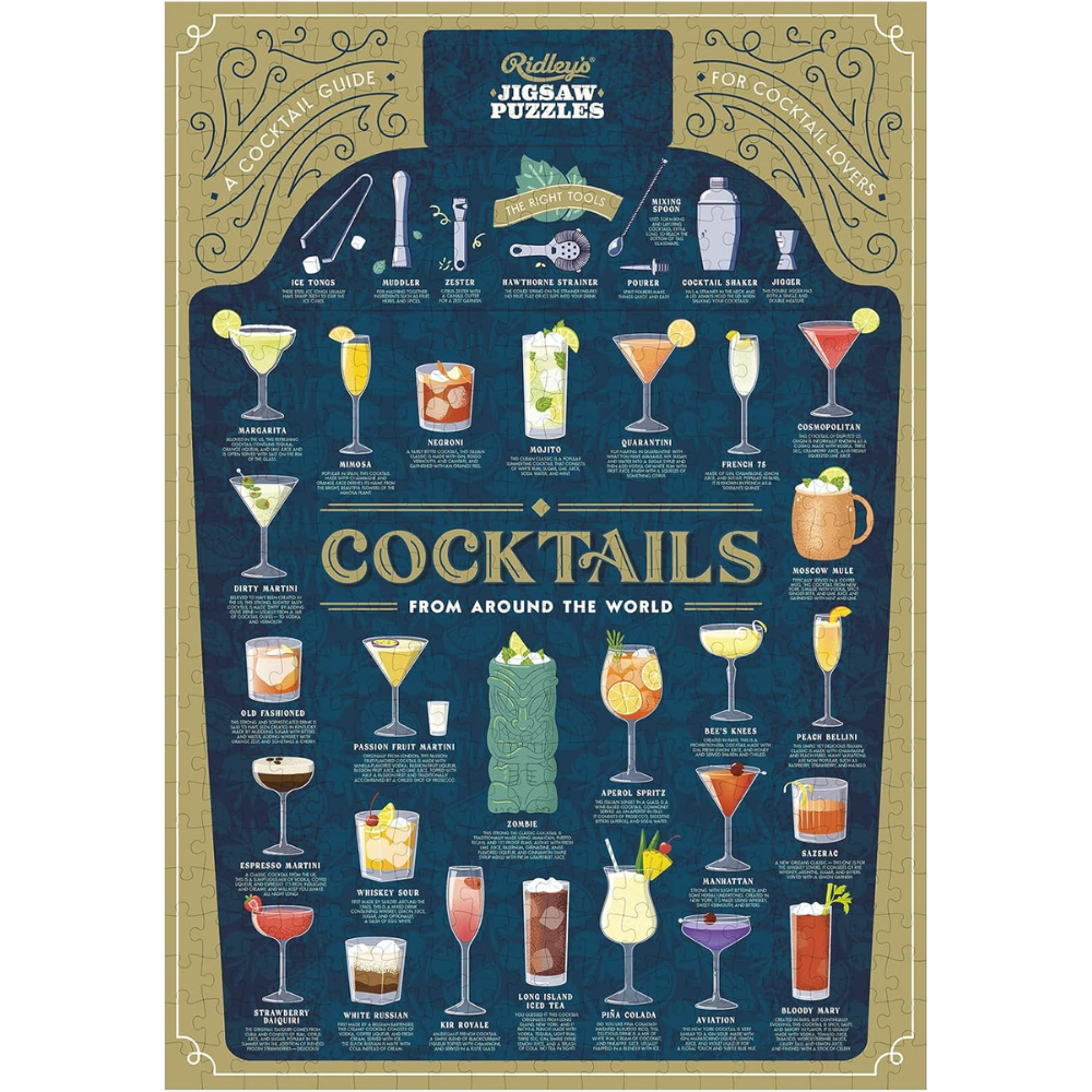 Cocktail Lover's 500-piece Jigsaw Puzzle | Cocktail Emporium