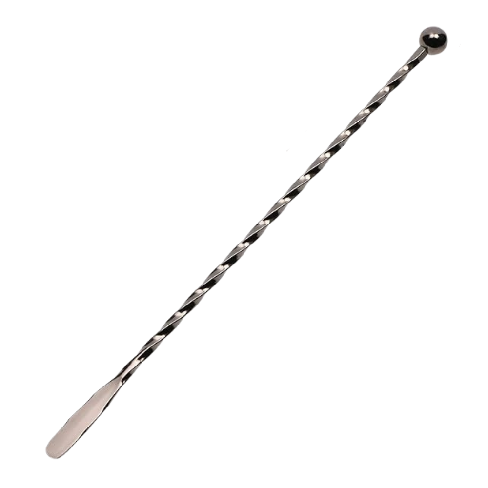Gunmetal Twisted Stir Stick | Cocktail Emporium