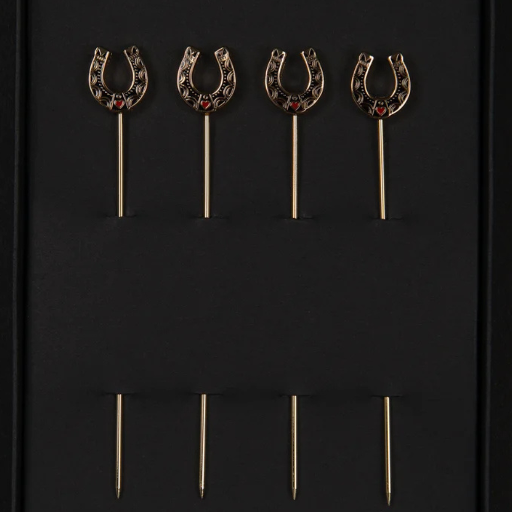 Lucky Horseshoe Cocktail Pins (set of 4) | Cocktail Emporium