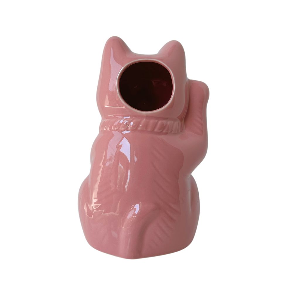 Bulk Pink Neko Cat Tiki Mug (Case of 12) | Cocktail Emporium