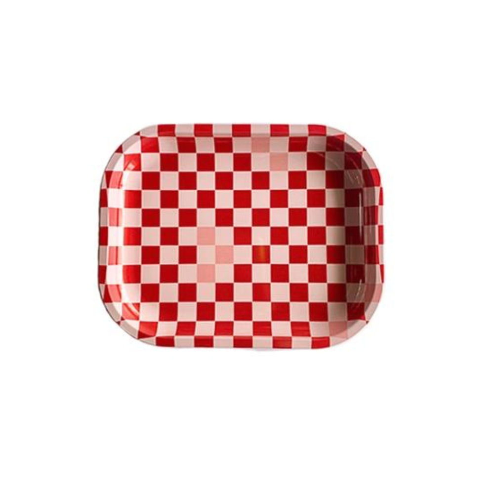 Red Checker Tray | Cocktail Emporium