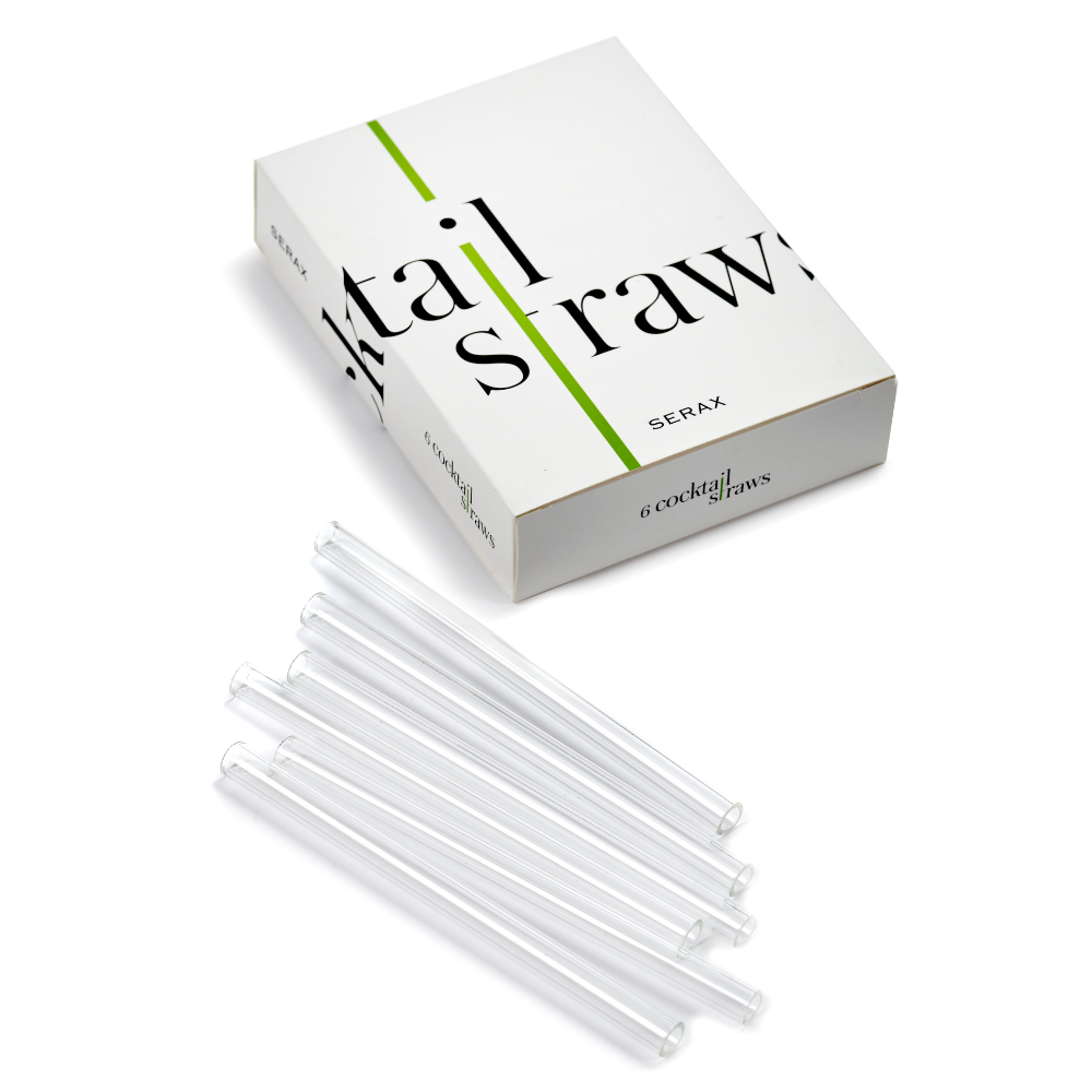 Short Glass Straws (set of 6) | Cocktail Emporium