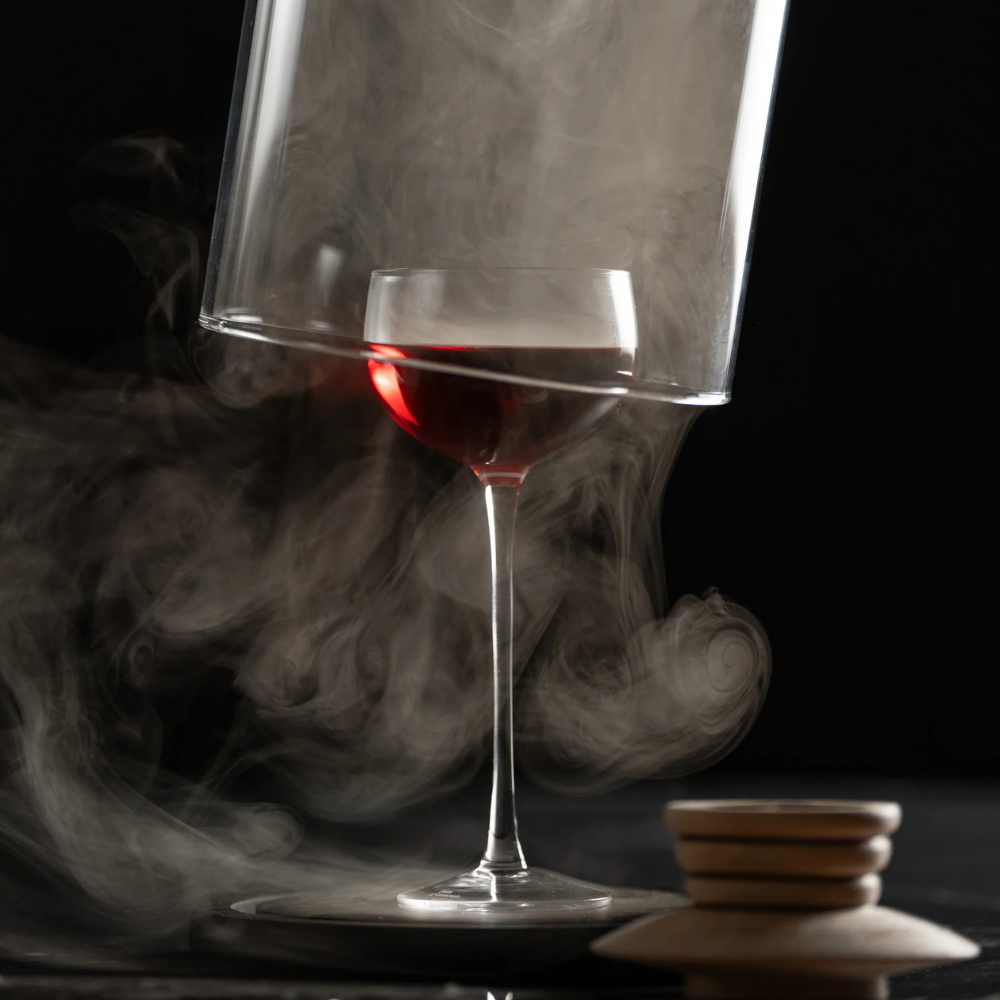 Smoking Dome with Wooden Base | Cocktail Emporium