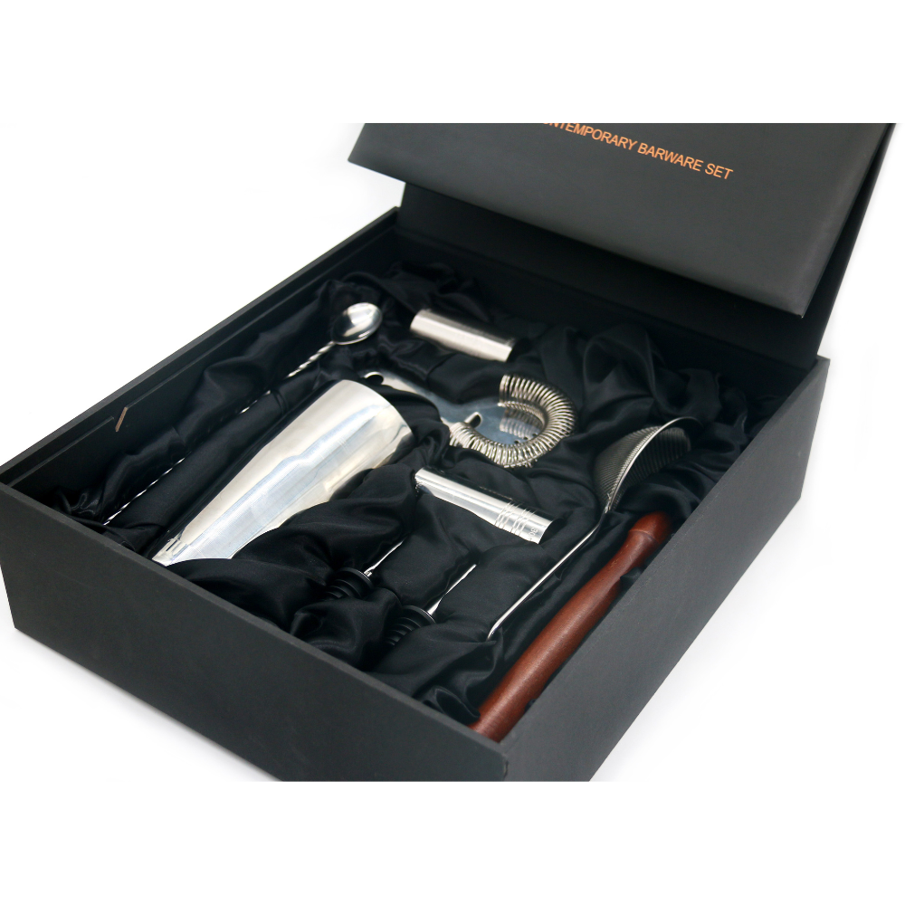 Stainless Steel Bar Tool Set with Gift Box (10 piece) | Cocktail Emporium