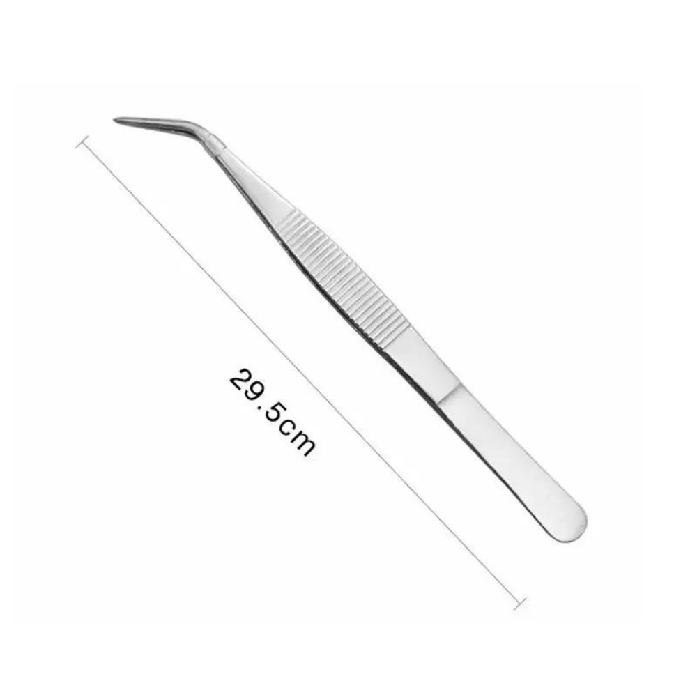 Stainless Steel Slanted Tip Garnish Tweezers | Cocktail Emporium