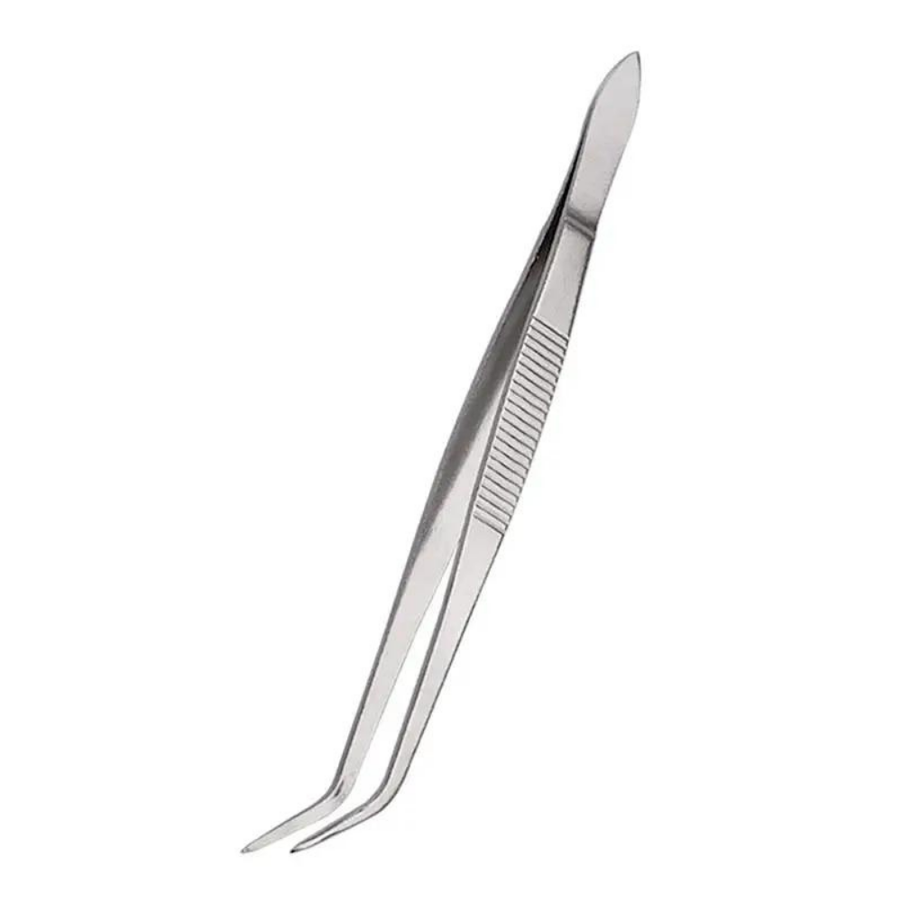 Stainless Steel Slanted Tip Garnish Tweezers | Cocktail Emporium
