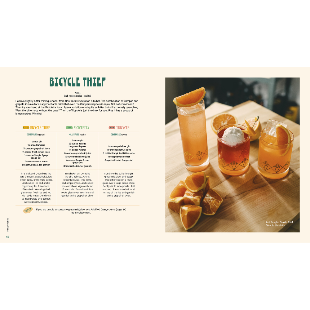 Three Cheers: Cocktails Three Ways: Classics, Riffs, and Zero-Proof Si ...