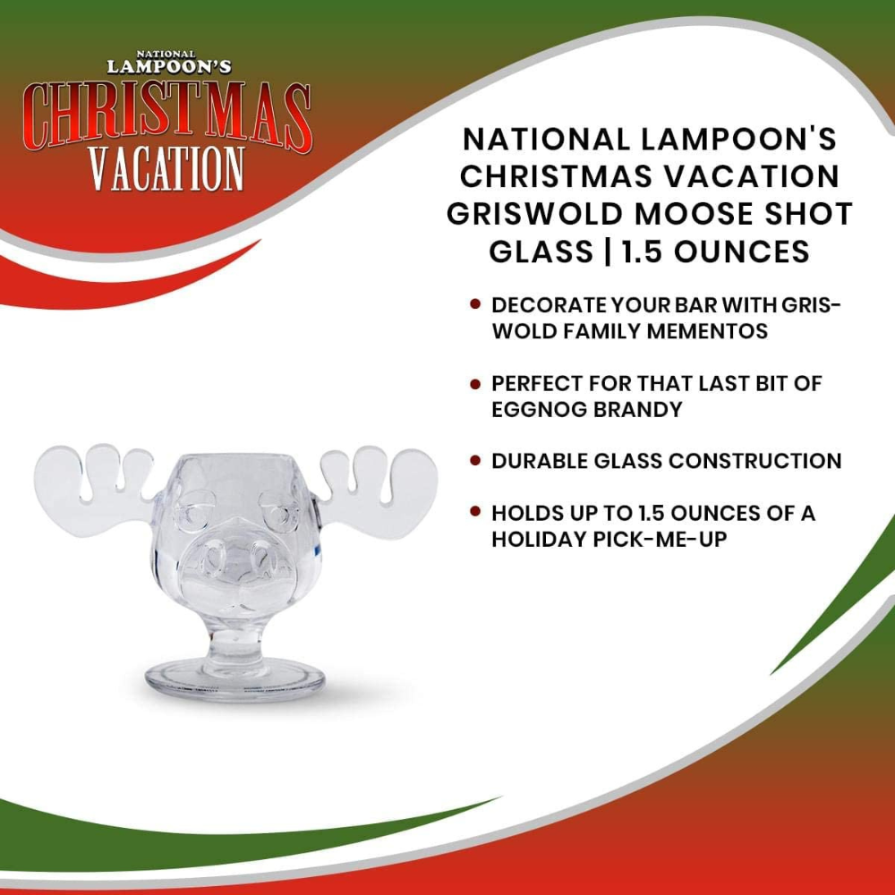 Christmas Vacation Moose Mug Acrylic Shot Glasses (set of 2) | Cocktail ...