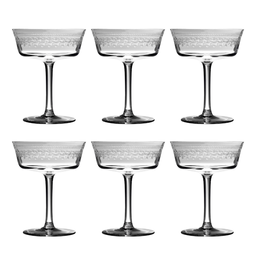 1910 Retro Shallow Fizz Glass | Cocktail Emporium