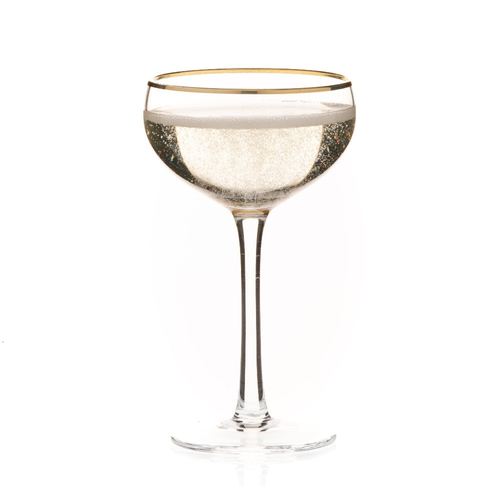 Cleo Gold Rim Coupe | Cocktail Emporium