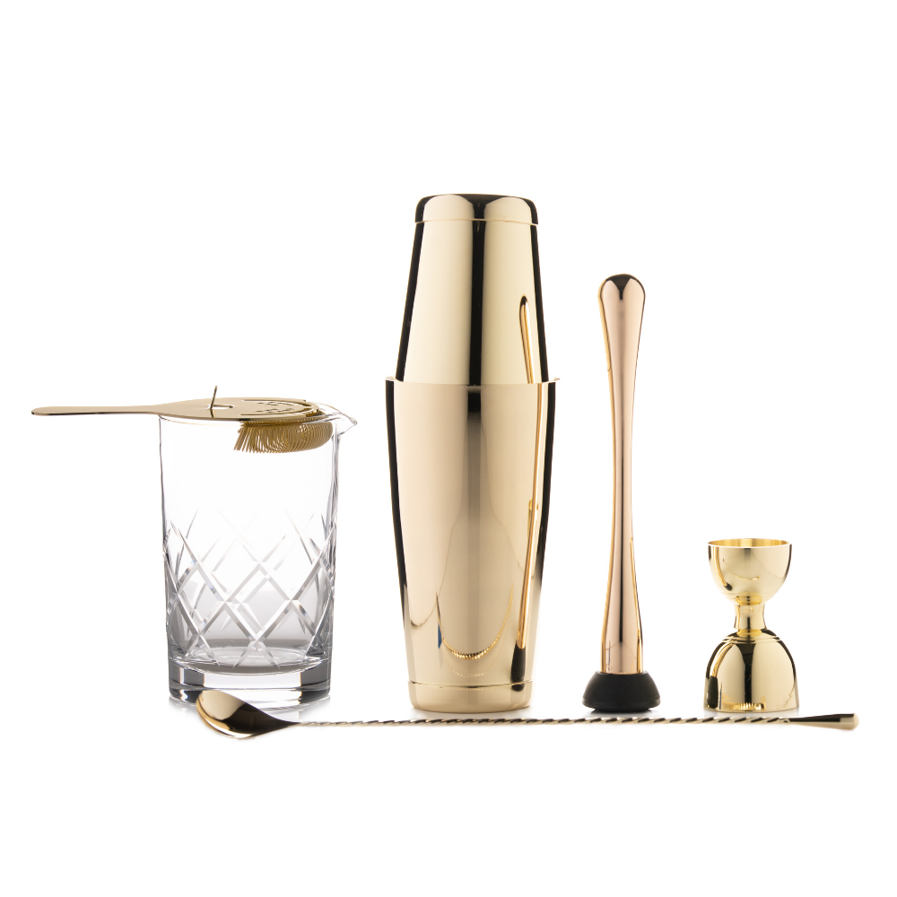Deluxe Gold Bar Tools Set | Cocktail Emporium