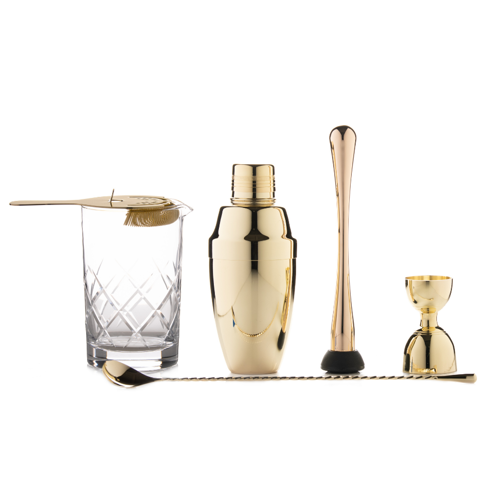 Deluxe Gold Bar Tools Set | Cocktail Emporium