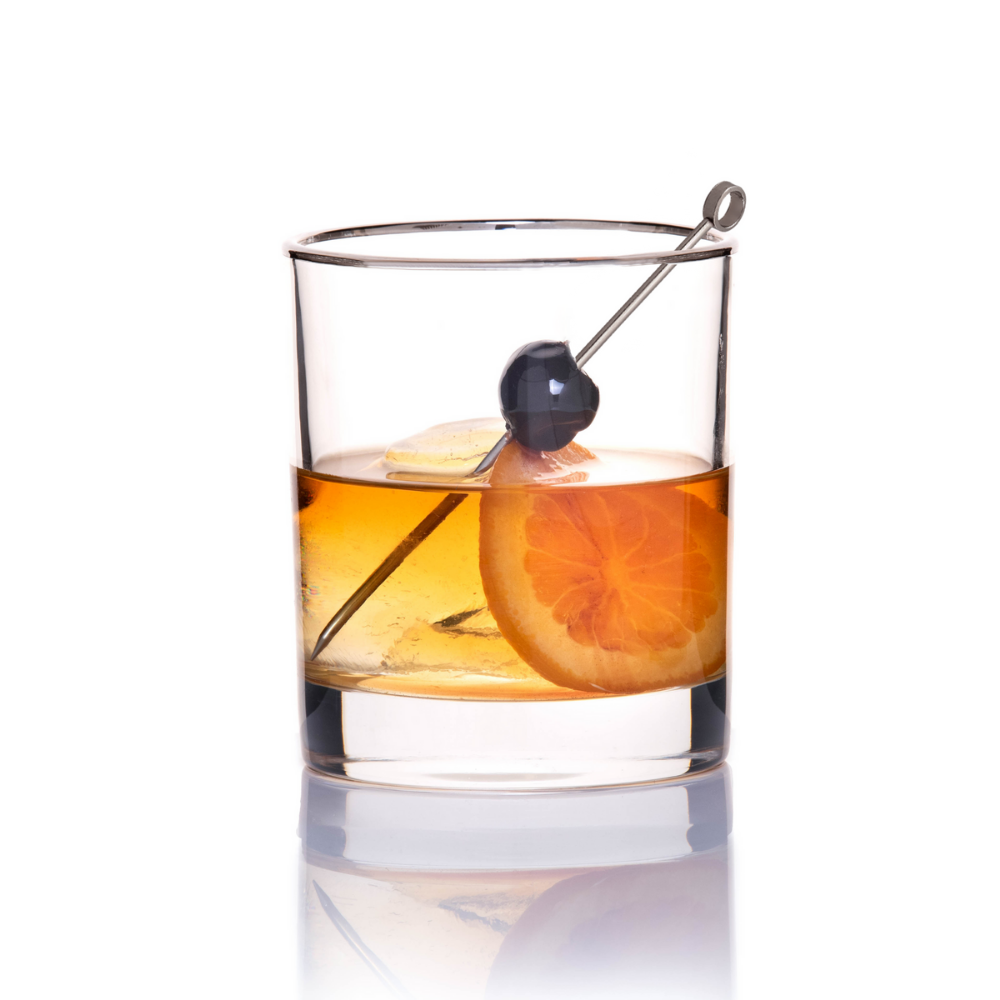 Bulk Simple Silver Rim Tumbler (Case of 48) | Cocktail Emporium