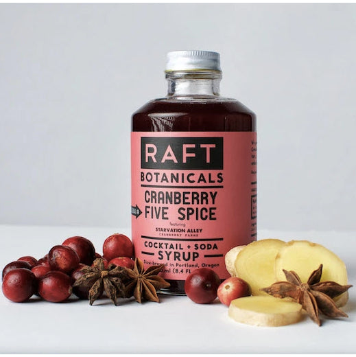 Raft Cranberry 5 Spice Syrup (Limited Seasonal Run) | Cocktail Emporium