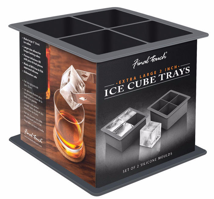 Final Touch Large Ice Cube Trays | Cocktail Emporium