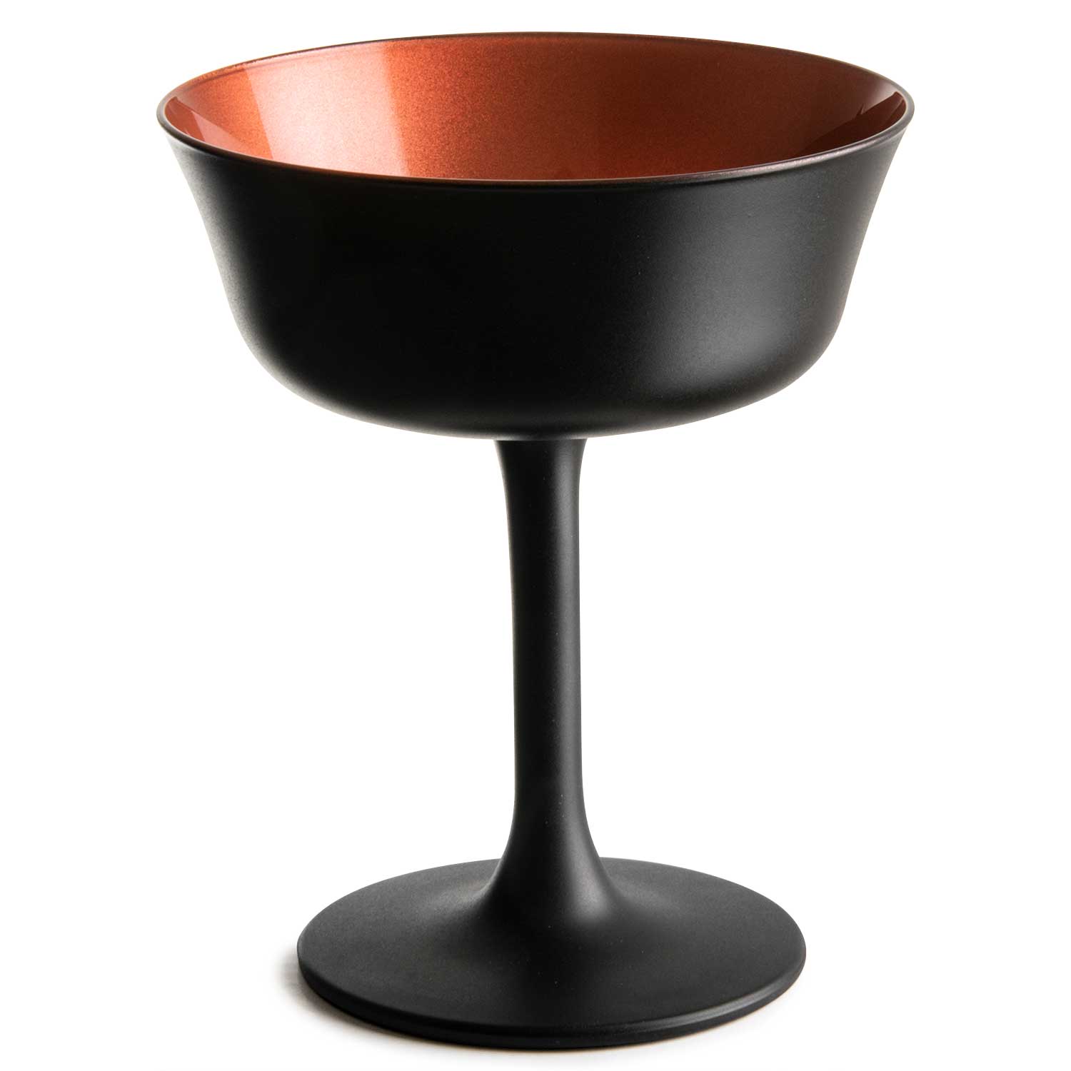 Oro Nero Shallow Fizz Glass | Cocktail Emporium