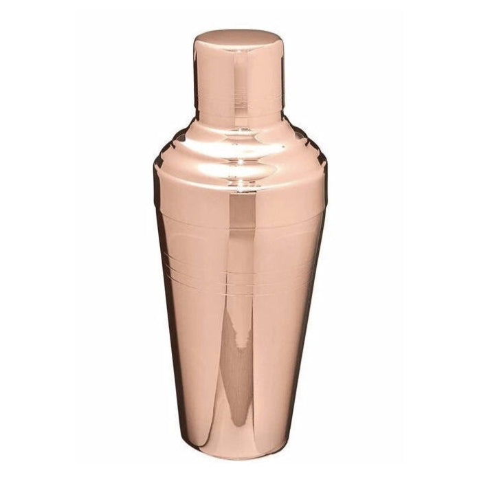 Rose Gold Japanese 3-Piece Cobbler Shaker - Shiny | Cocktail Emporium